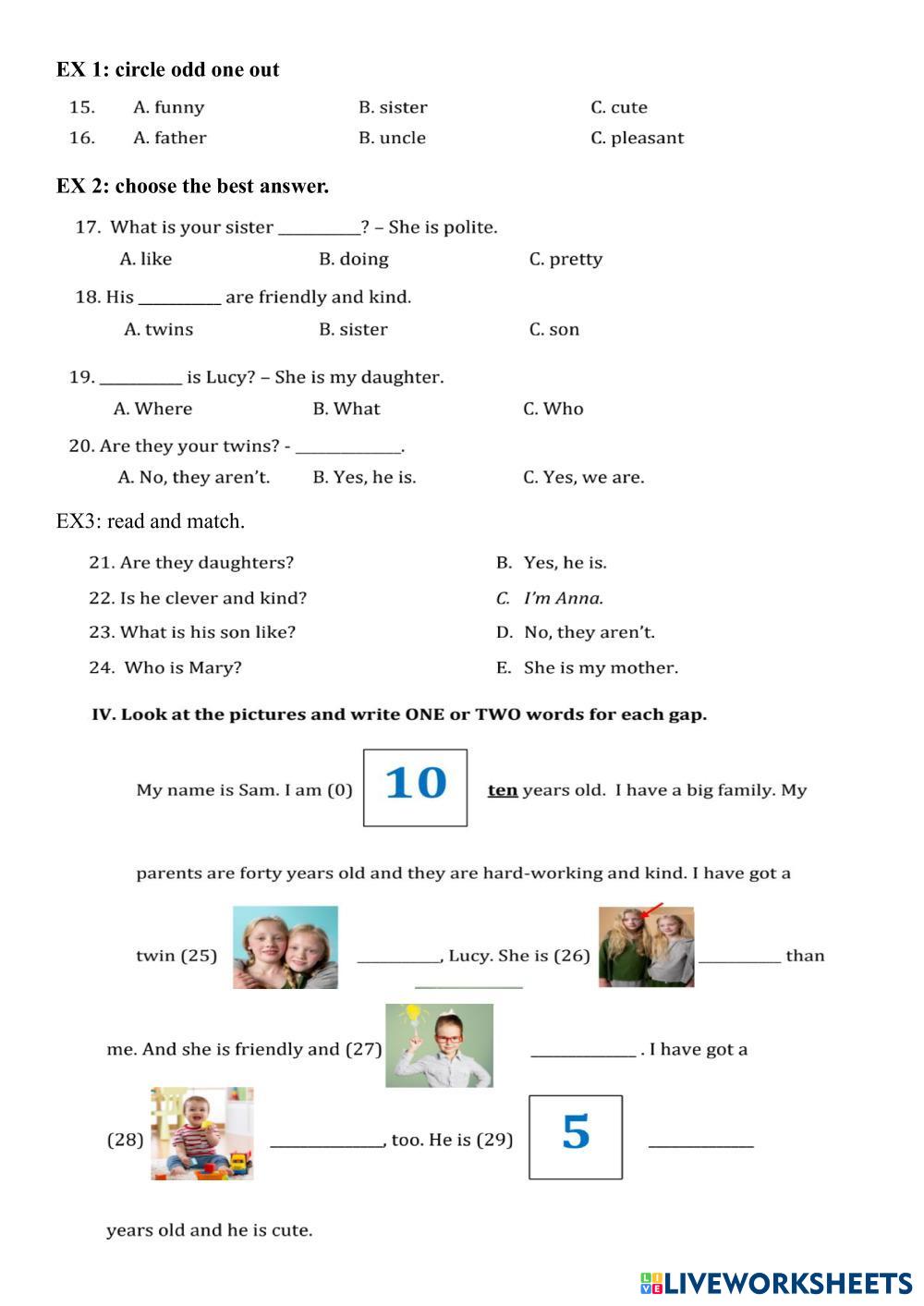 Đề 1 | Live Worksheets