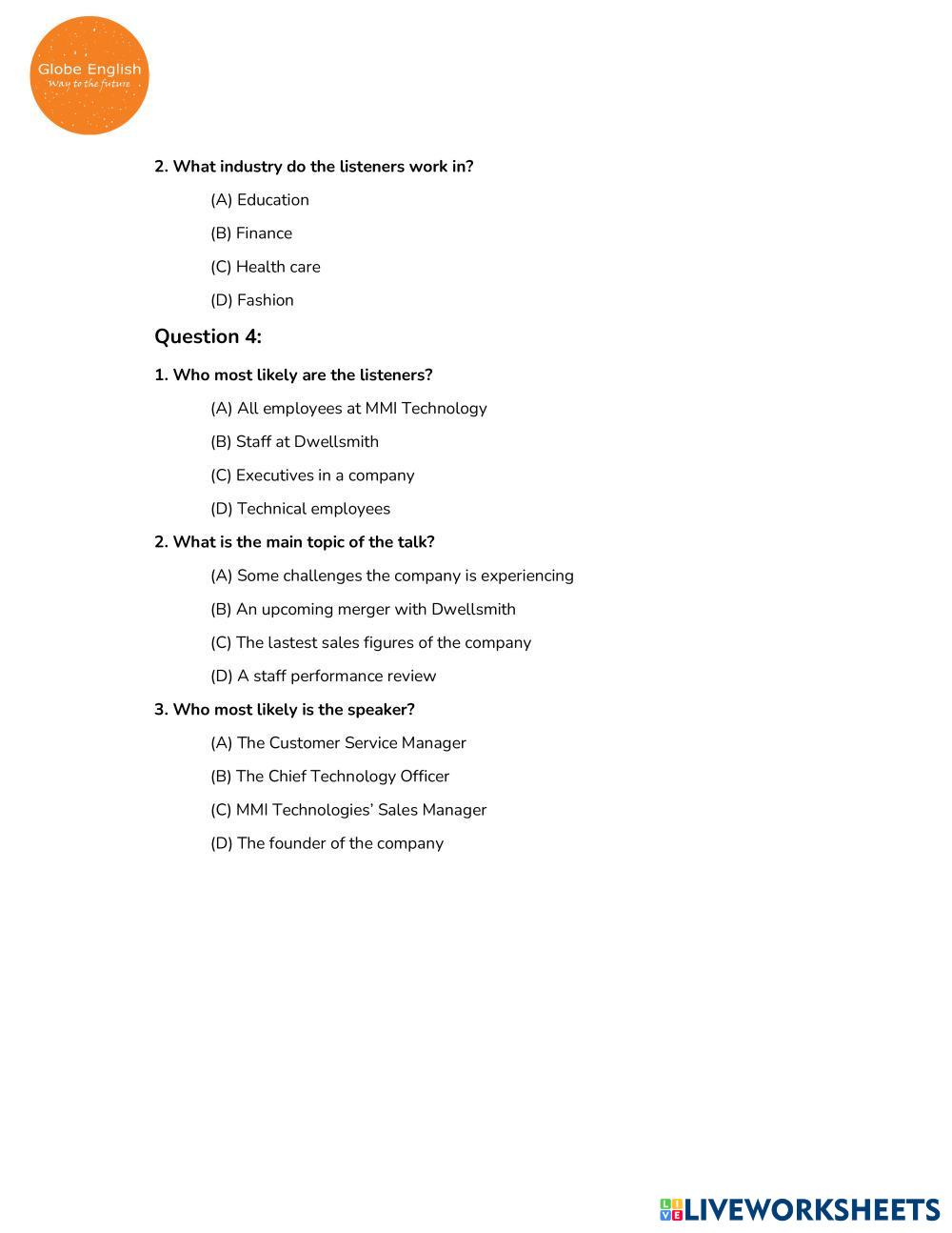 Practice 44: (Office) | Live Worksheets