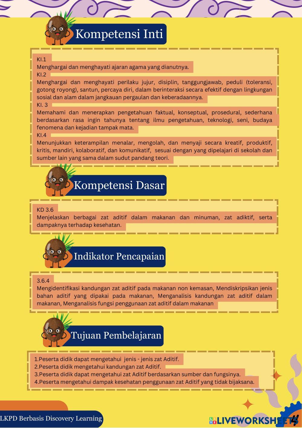 E-LKPD ZAT ADIT… | Free Interactive Worksheets | 7378801