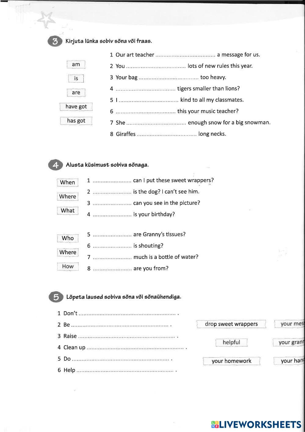 ILE 2 Rules Uni… | Free Interactive Worksheets | 7378804