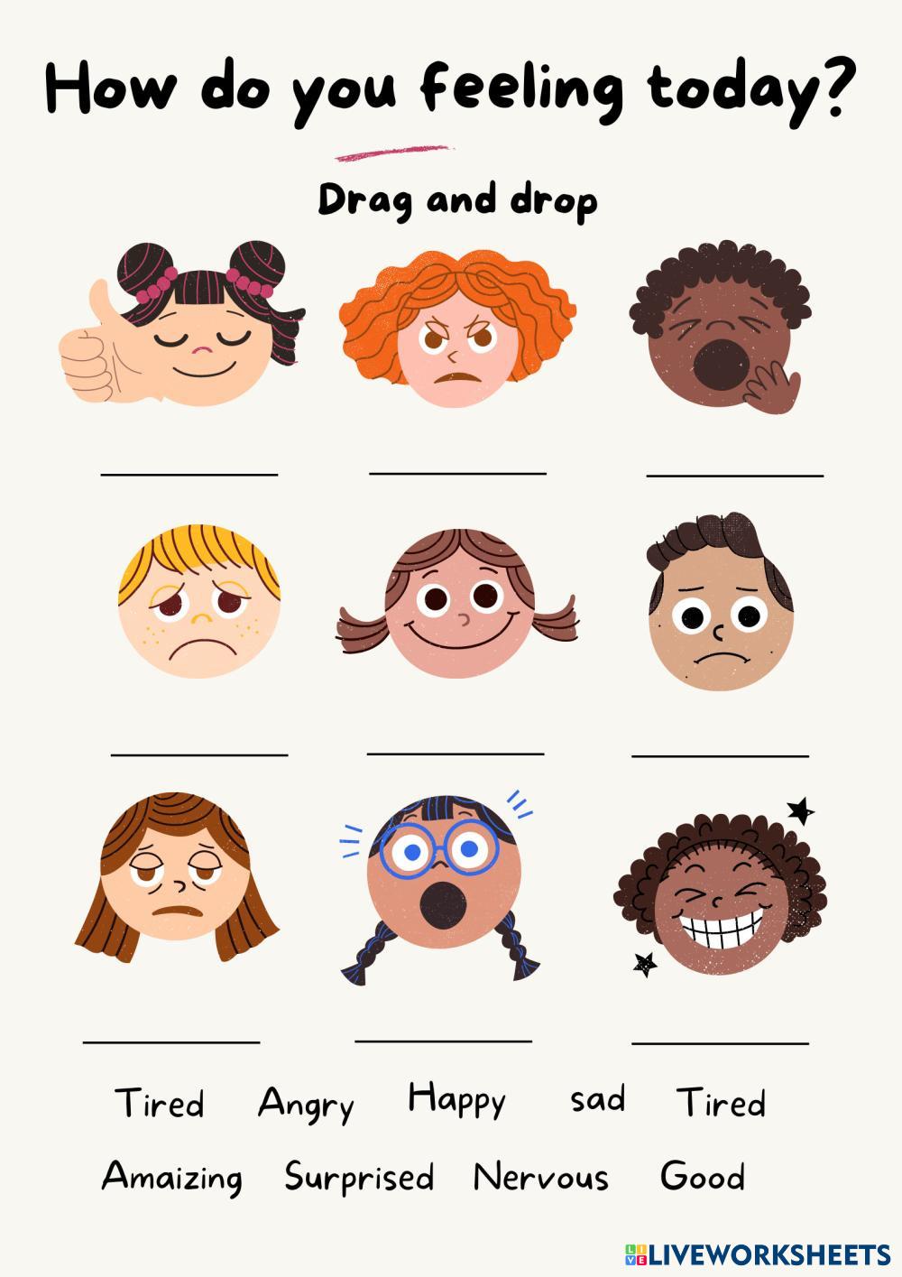 how do you feel… | Free Interactive Worksheets | 7388670