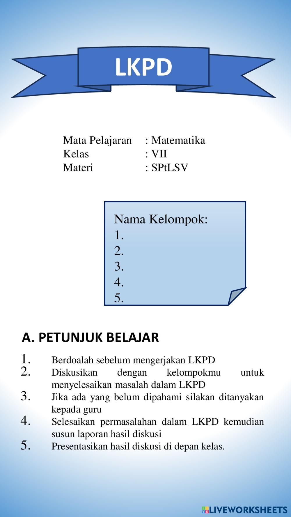 spldv worksheet | Free Interactive Worksheets | 7389958