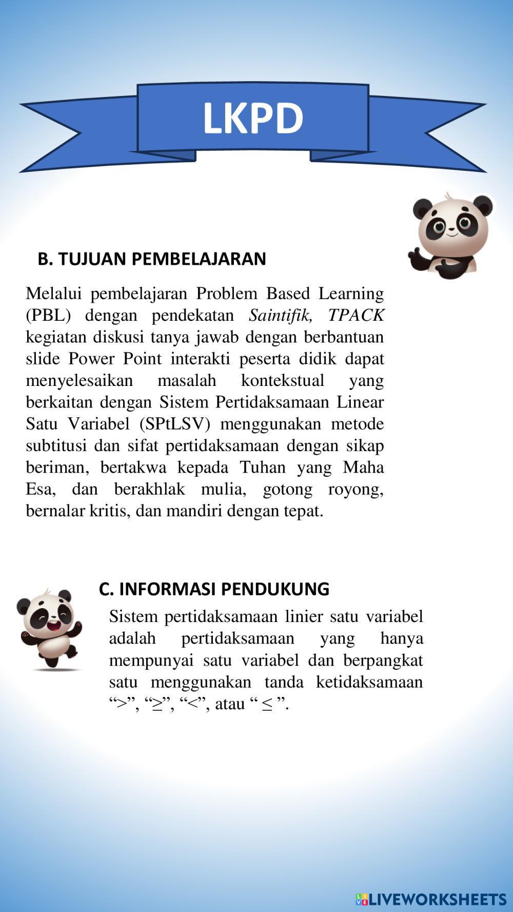 spldv worksheet | Free Interactive Worksheets | 7389958