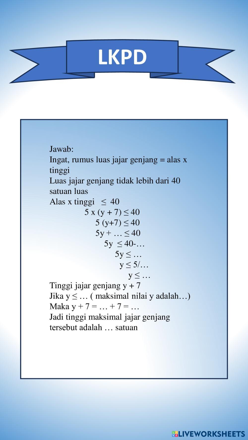spldv worksheet | Live Worksheets