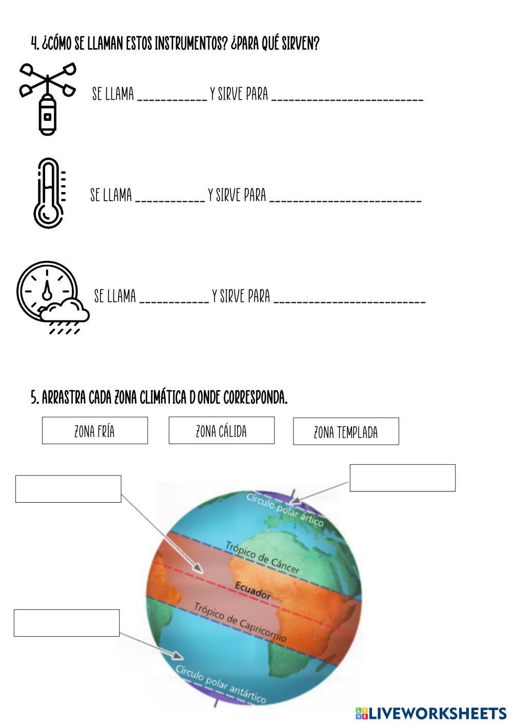 TIEMPO Y CLIMA 7390623 | Berta Asís | LiveWorksheets