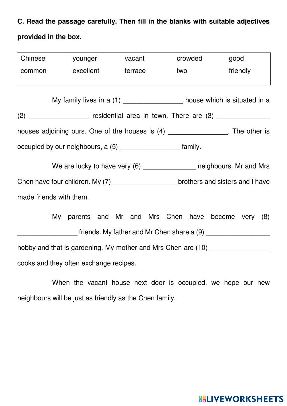 Phrasal verbs | Live Worksheets