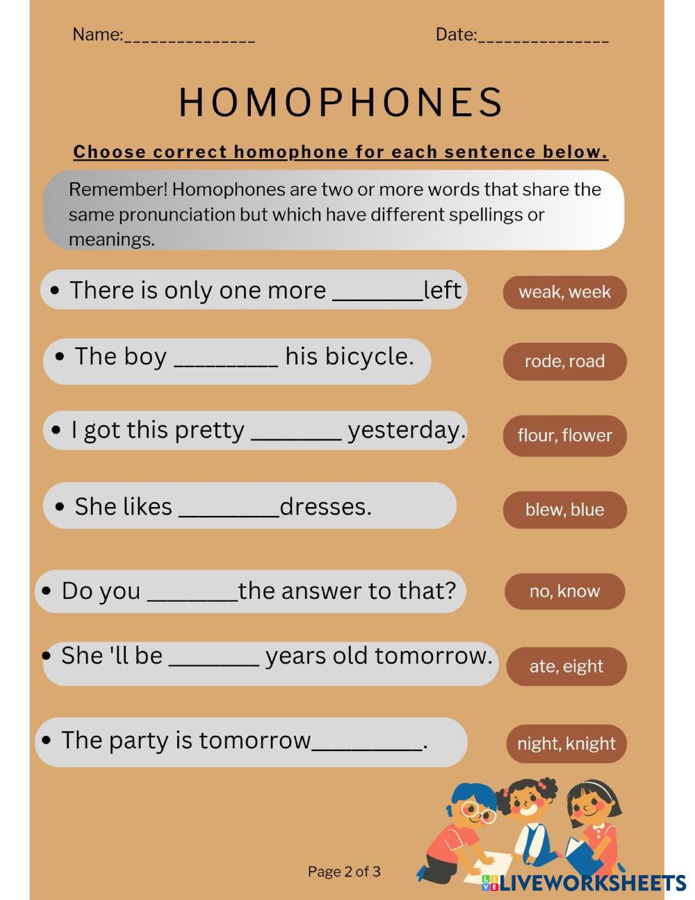 Practice Exercises | Live Worksheets