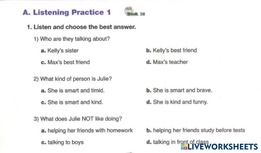 LISTENING | Live Worksheets