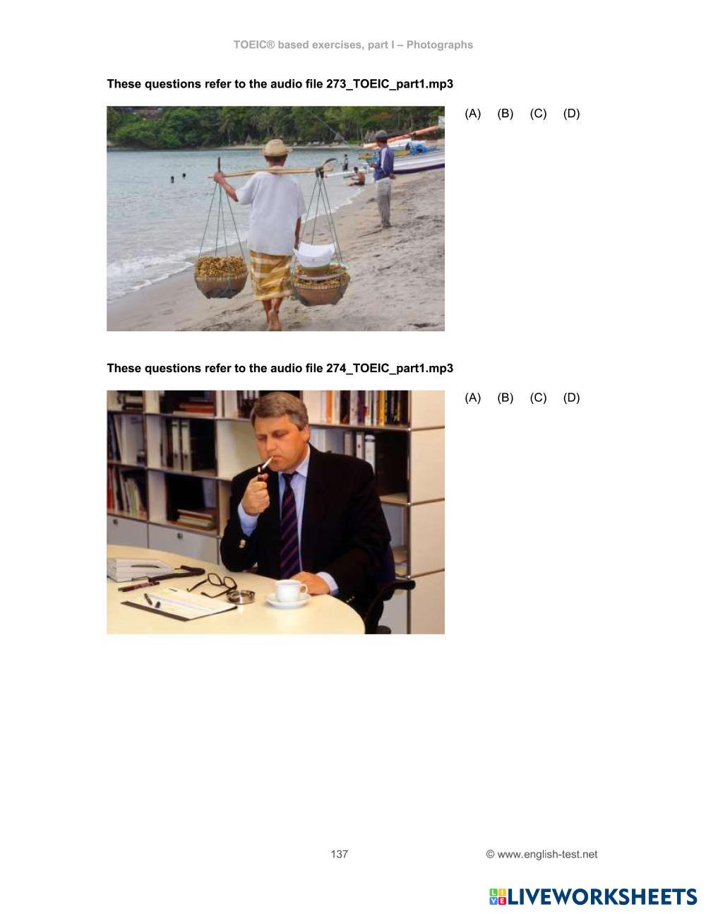 Toeic-p1.14 | Live Worksheets