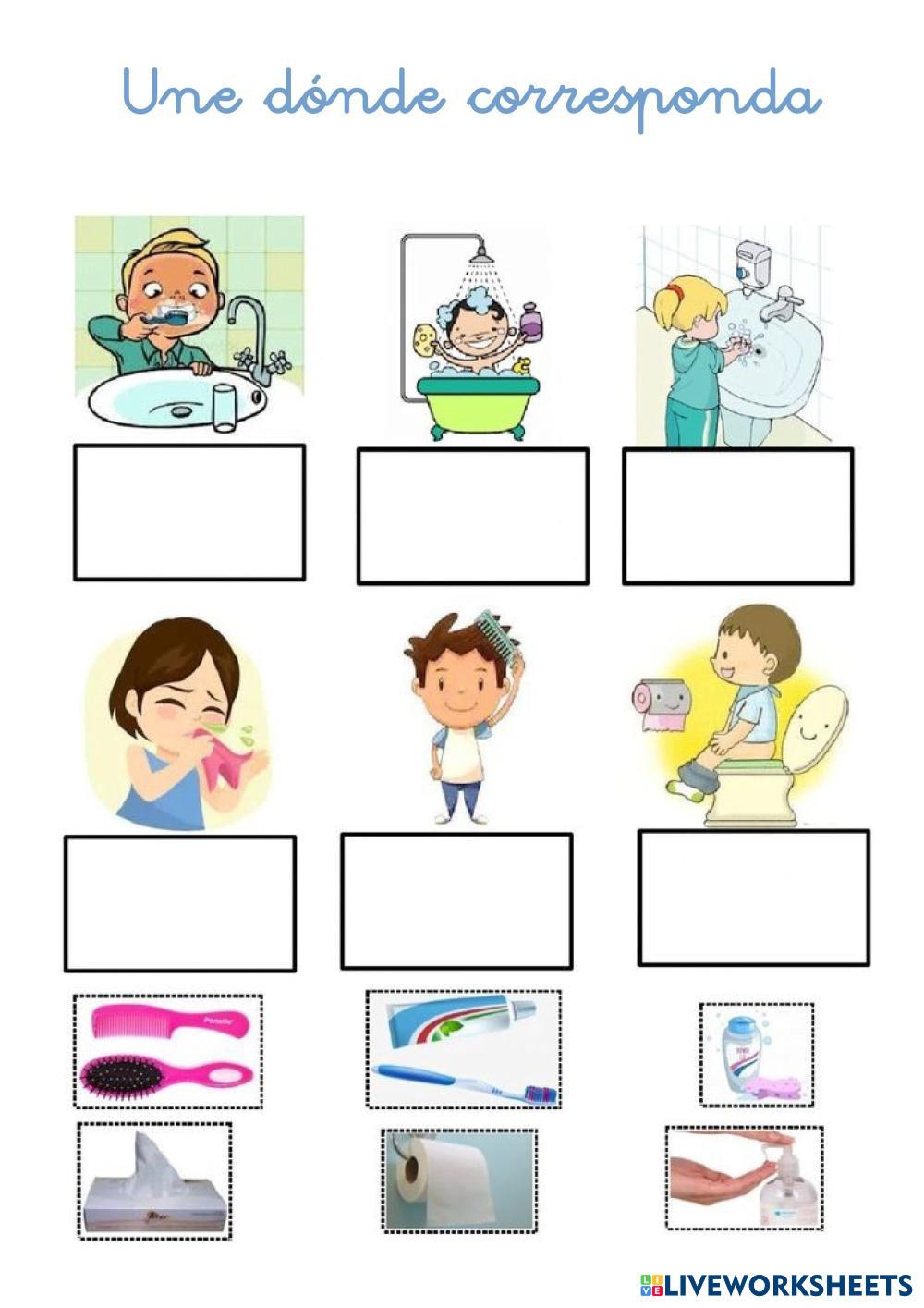 Higiene personal 7401981 | Ana Rosa | Live Worksheets Higiene personal 7401981 | Ana Rosa | Live Worksheets