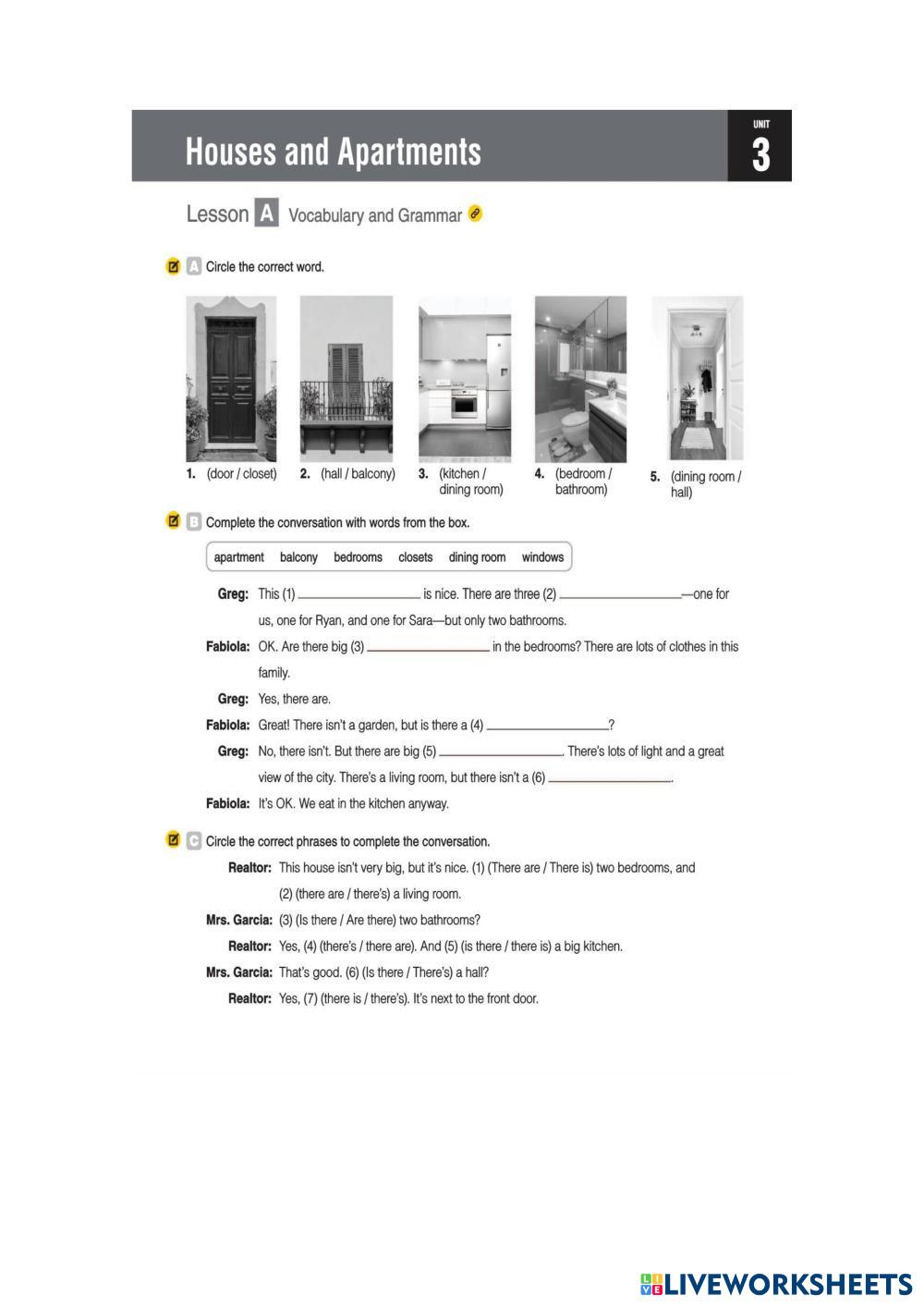 UNIT 3 WORKBOOK 3.1 | Live Worksheets