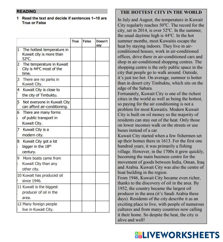 Reading 10 form 1047 | alonatimchenko | Live