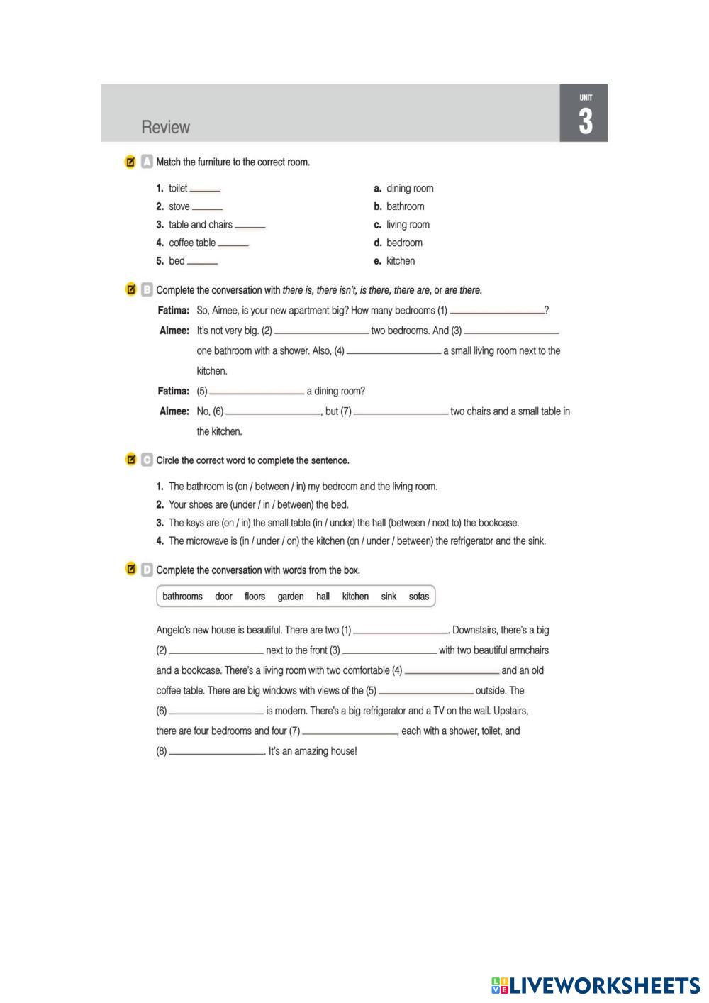UNIT 3 WORKBOOK… | Free Interactive Worksheets | 7402435