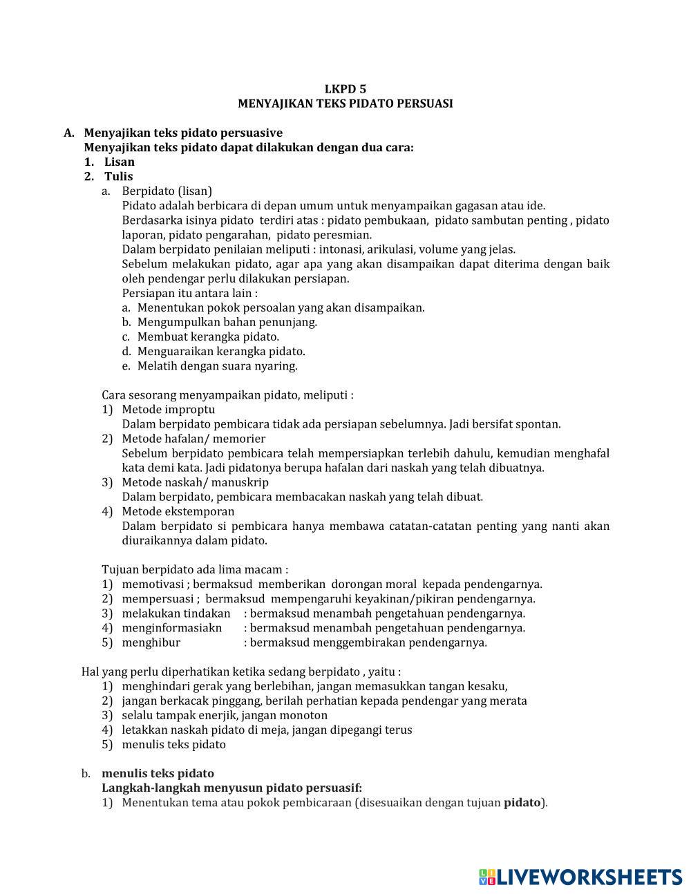 LKPD Worksheets | Free Interactive Worksheets | 7403687