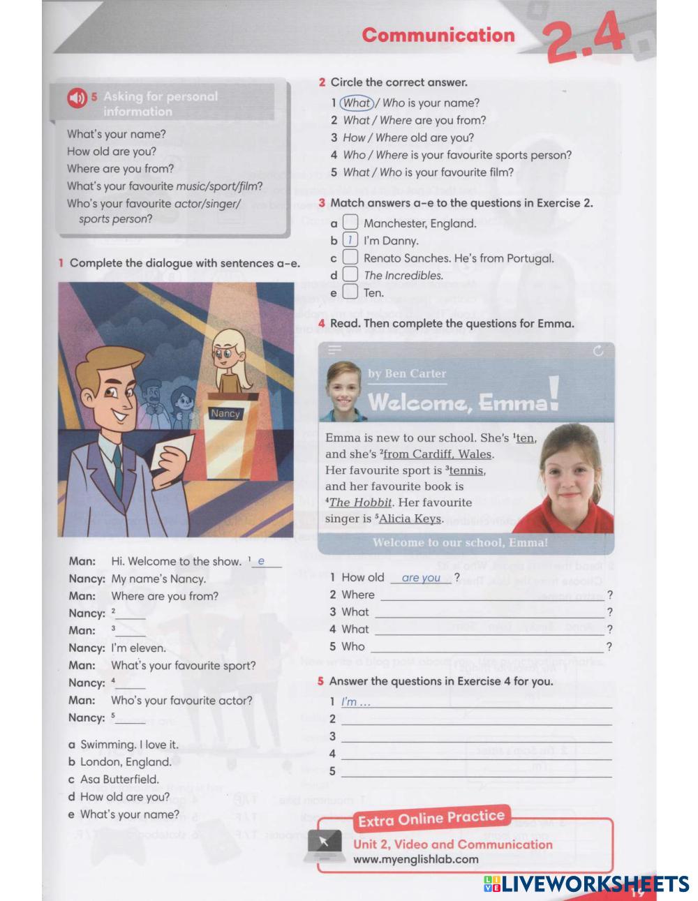 GG 1 unit 2.4 | Live Worksheets