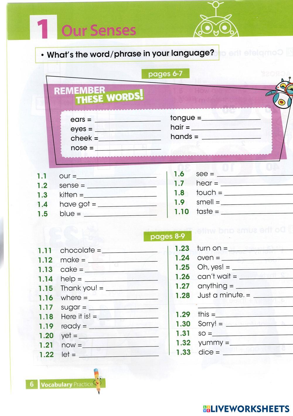 I wonder 2 page 6 | Live Worksheets