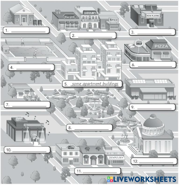 What's in the neighborhood? | Live Worksheets