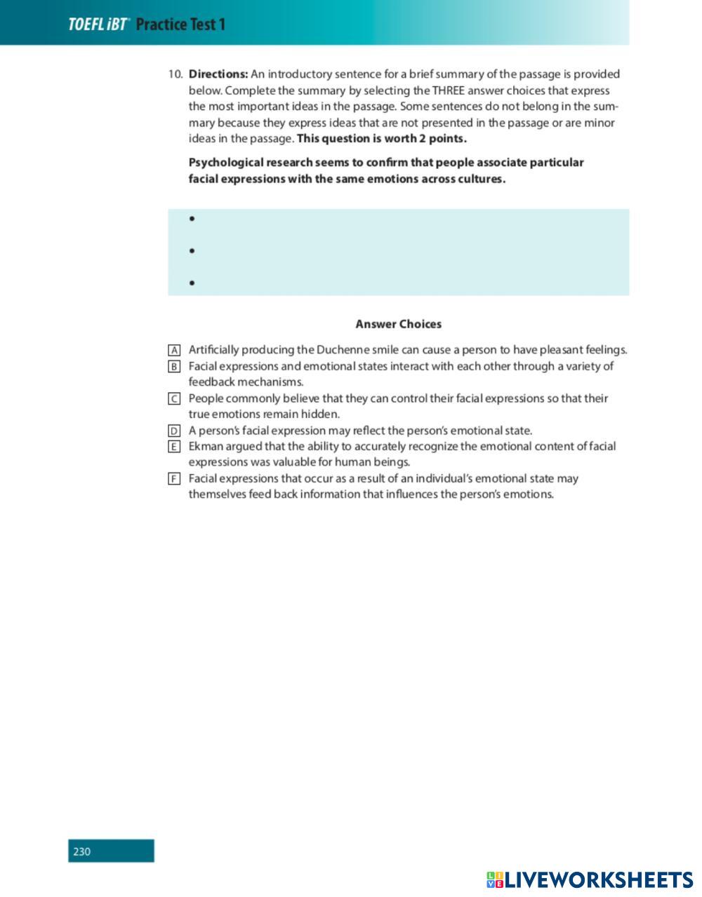 TOEFL Reading 2 7406447 | English Teacher | Live