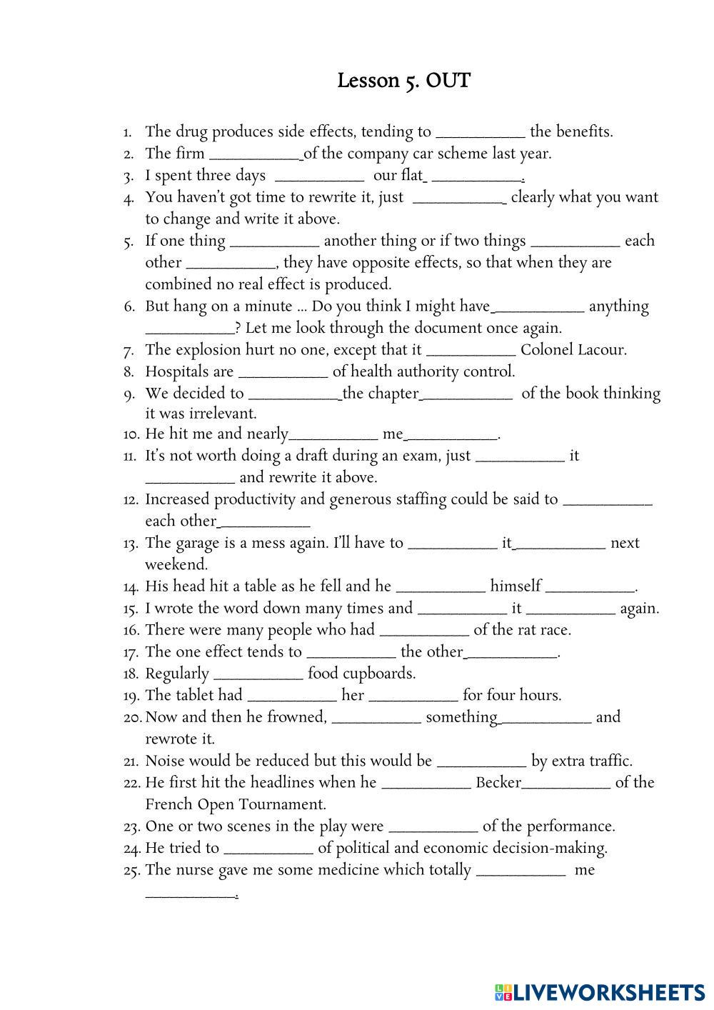 7408761 | PHRASAL VERBS WITH OUT | Aleks2020