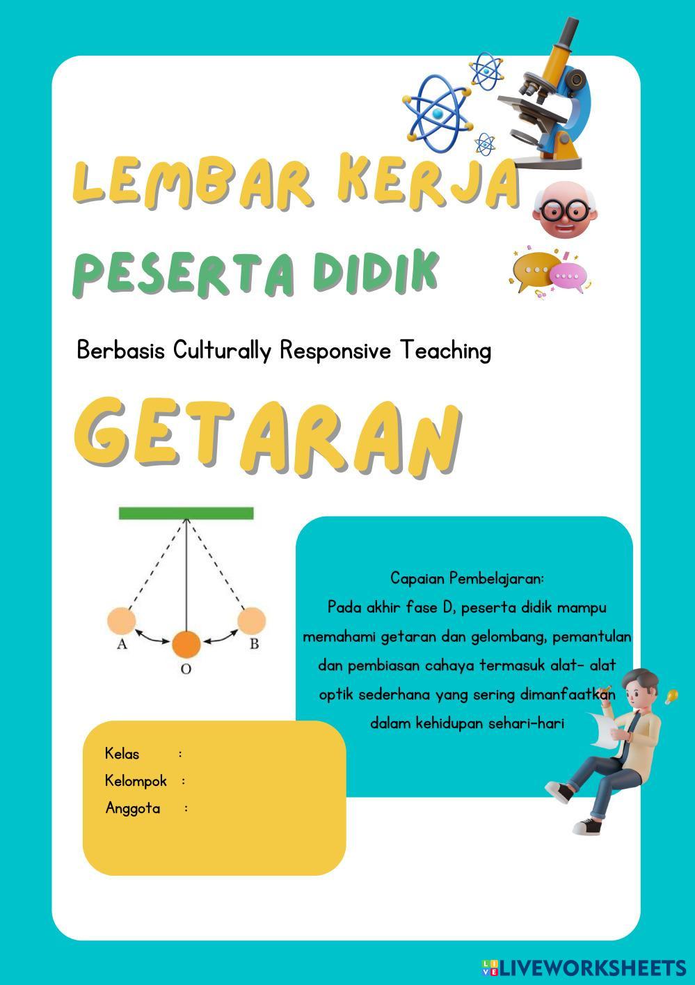 LKPD GETARAN KELAS 8 | Live Worksheets