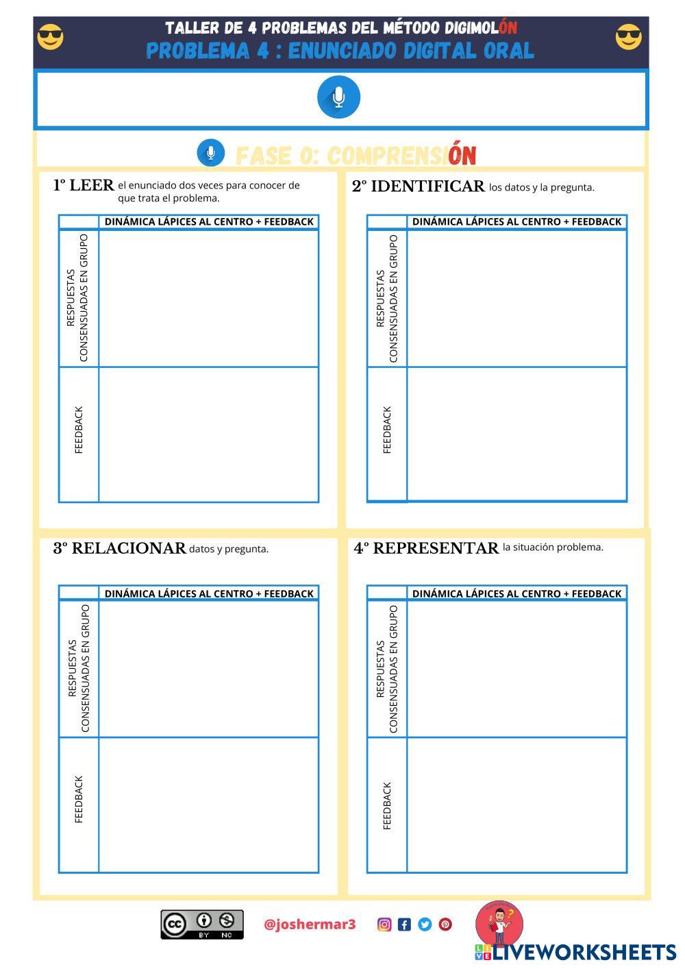 Fase de Comprensión en la RPM. Problema 1: Enunciado en audio | Live ...