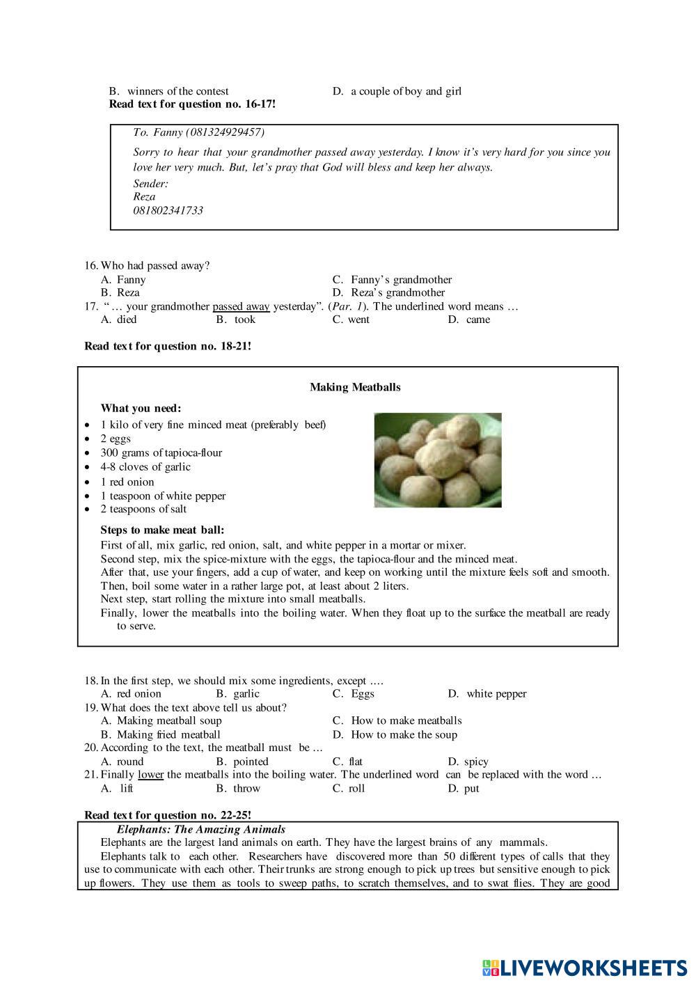7413637 | English basic test | Roger | LiveWorksheets
