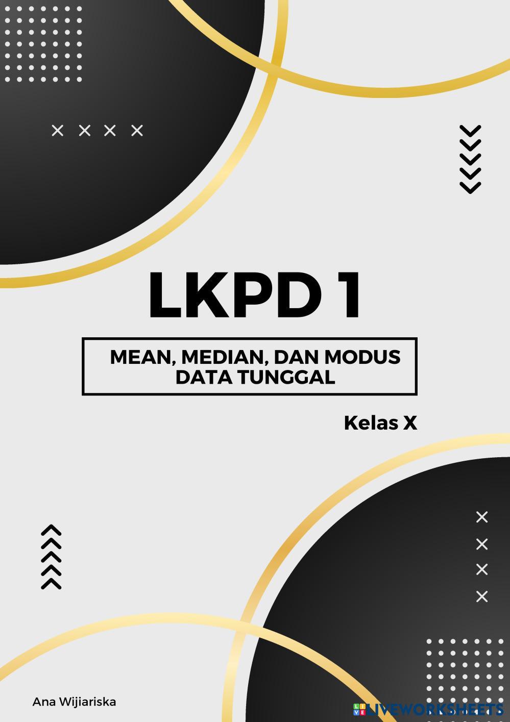 MEAN, MEDIAN, DAN MODUS DATA TUNGGAL | Live Worksheets