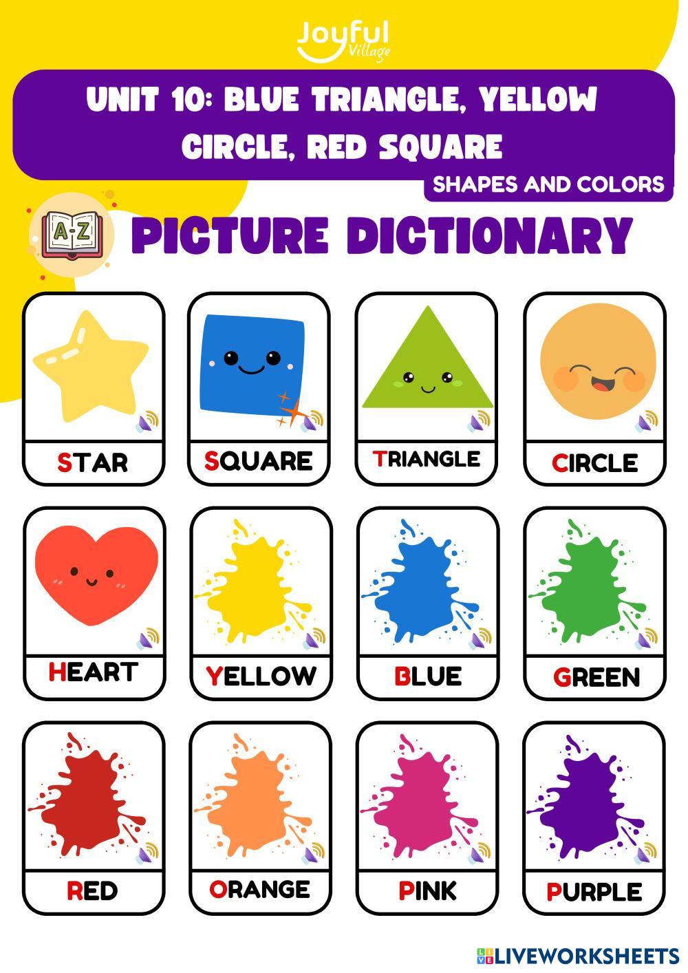 Unit 10: Subject - Shapes and Colors Wolf Cubs 1 | Live Worksheets