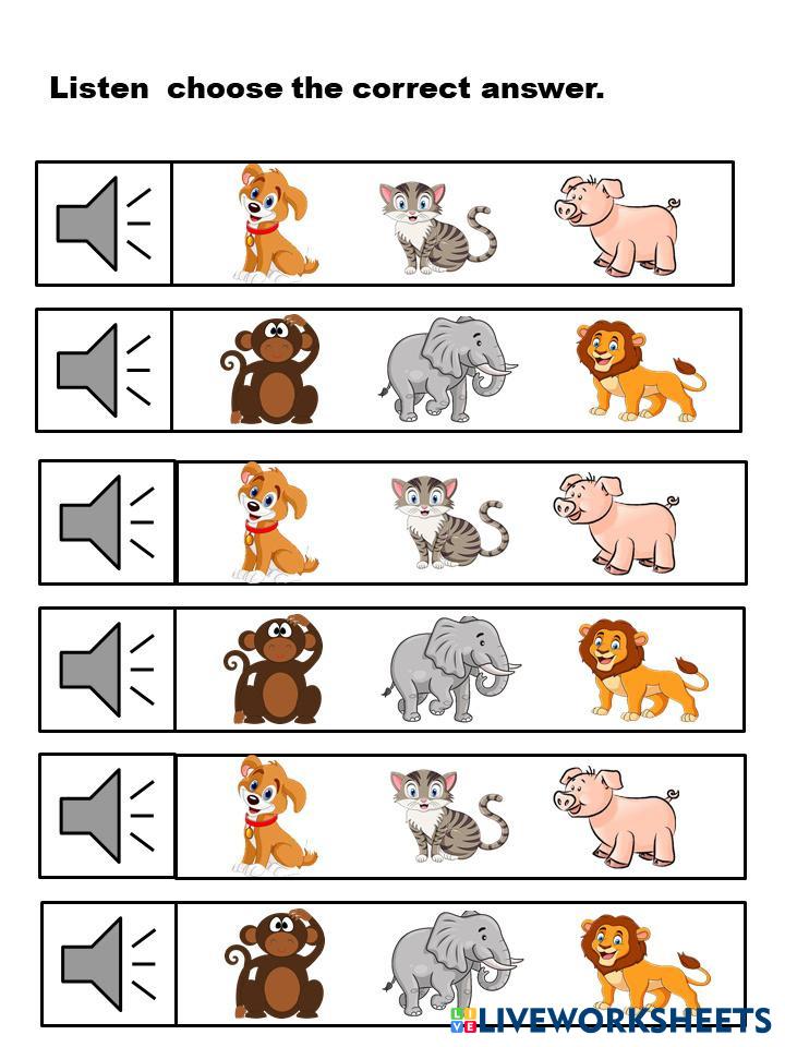 Animals | Live Worksheets