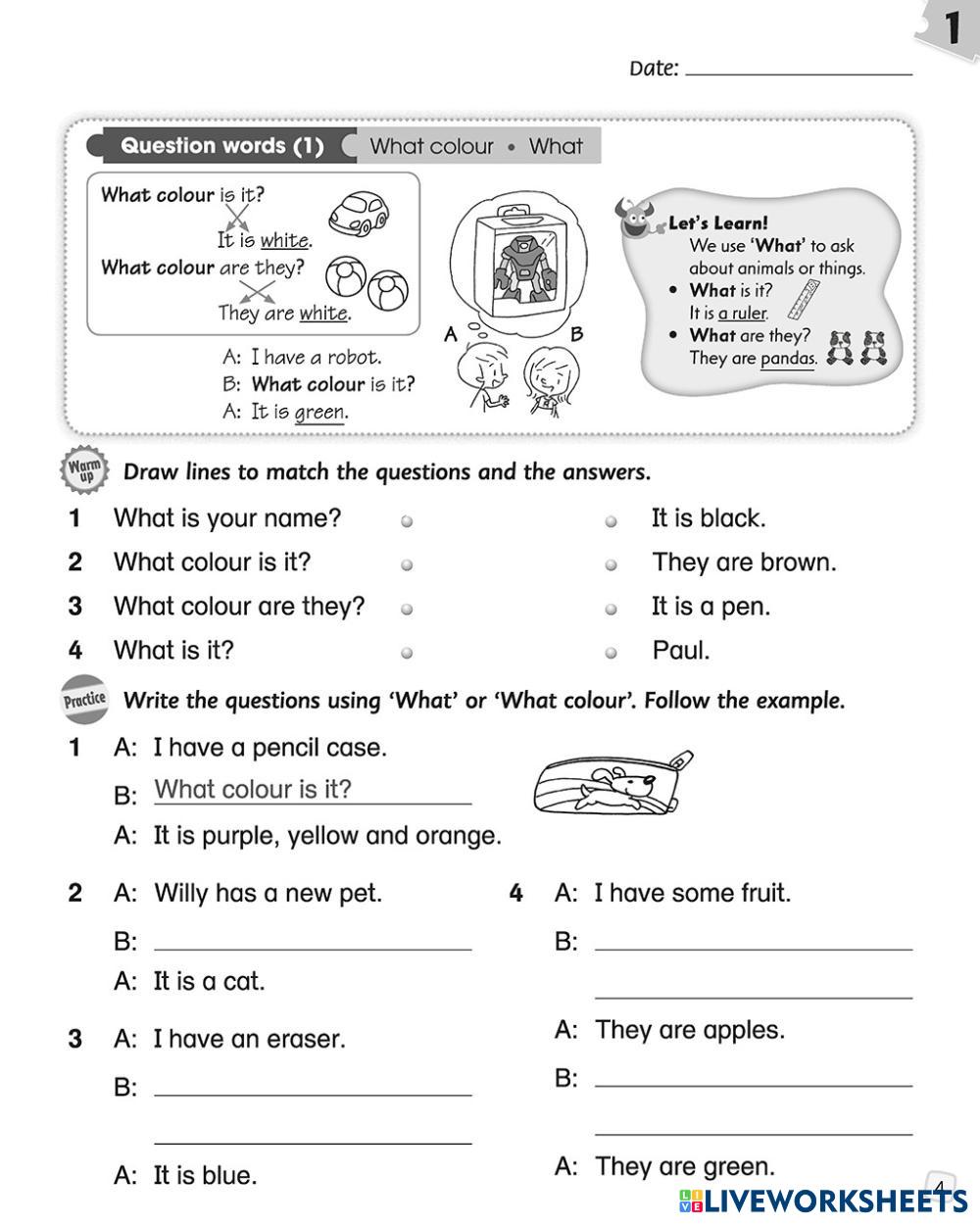 Grammar 1B.1 | Free Interactive Worksheets | 7426752