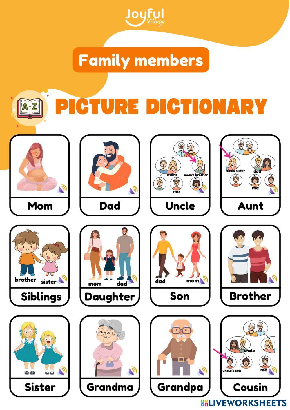 7430933 | Unit 2: Family members | Joyful Village