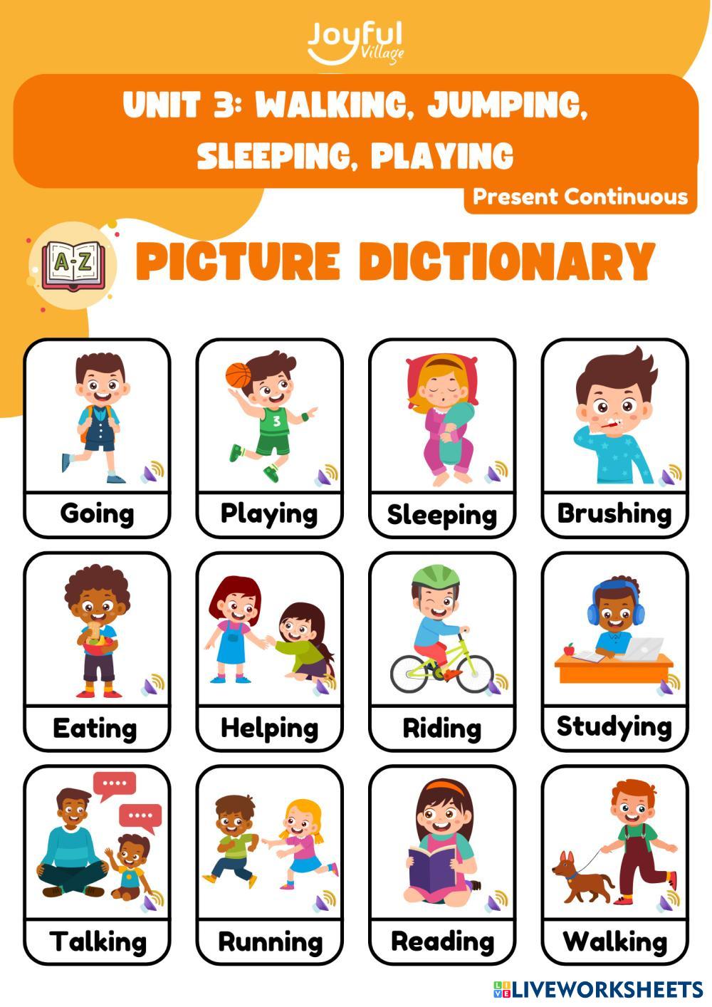 Unit 3: Present continuous | Live Worksheets