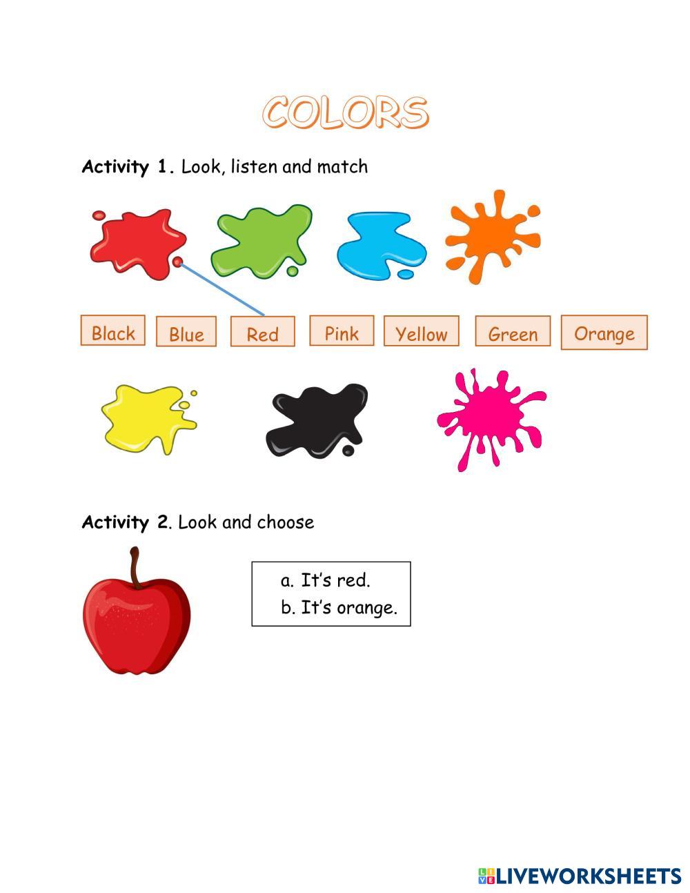 Review Colors 7431825 | NguyenMaria | Live Worksheets