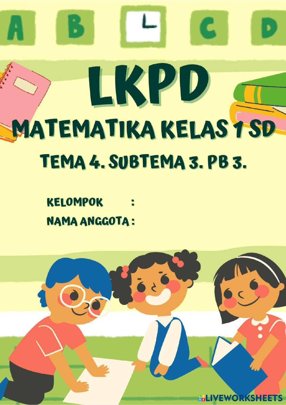 LKPD Matematika Kelas 1 SD | Live Worksheets