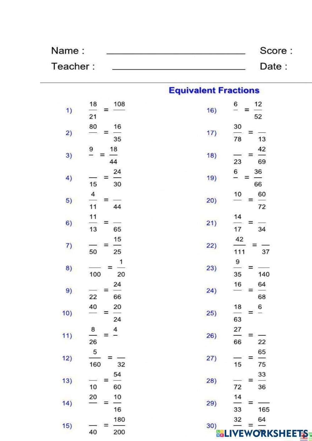 Proportii | Live Worksheets
