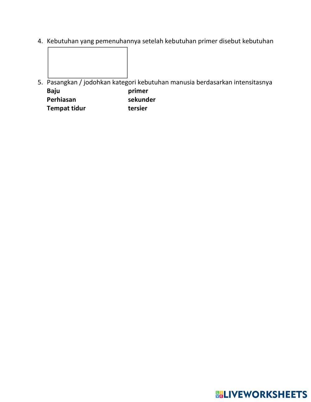 7435964 | Kelangkaan dan kebutuhan manusia | hawa