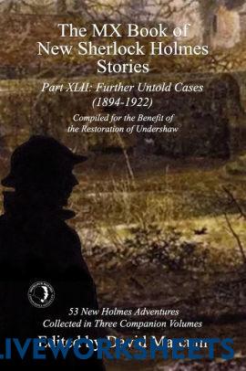 Read online: The MX Book of New Sherlock Holmes Stories Part XLII ...
