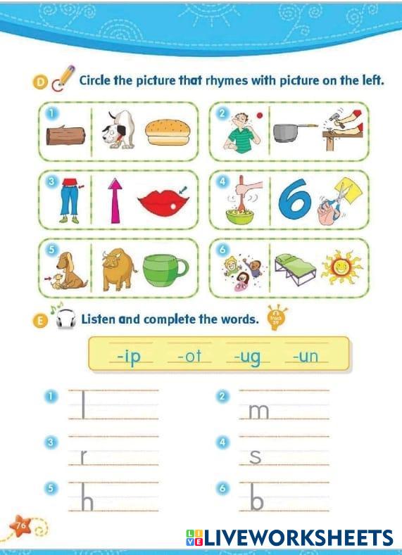 sounds great 2 units 4-8 review | Live Worksheets