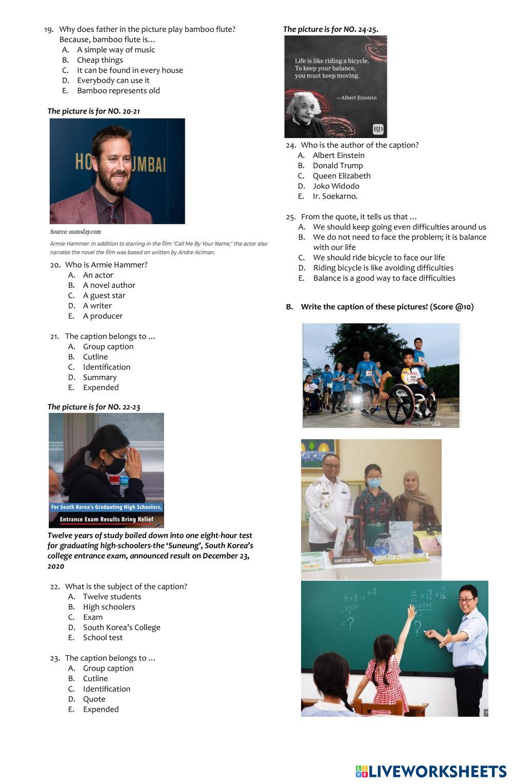 Caption Text 7436959 | Cut Afrianti | LiveWorksheets