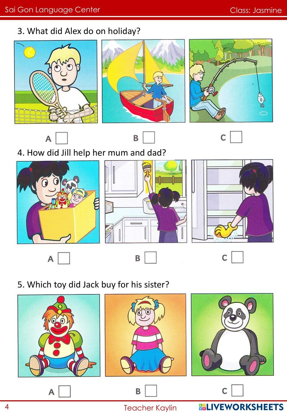 Jasmine 19/12 | Free Interactive Worksheets | 7433361