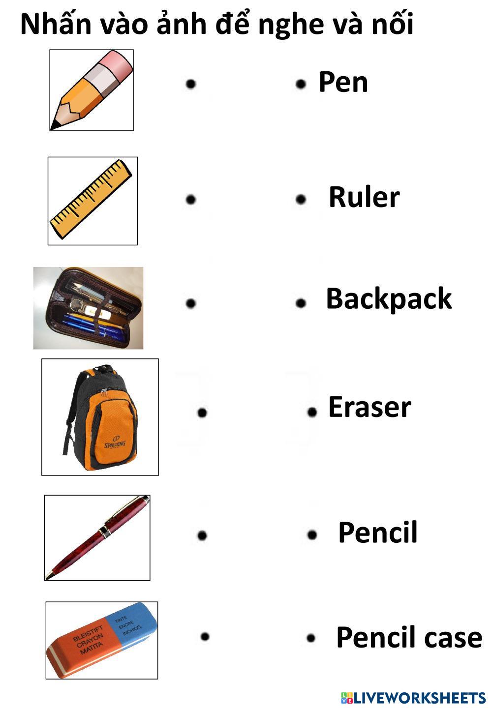 School things | Live Worksheets