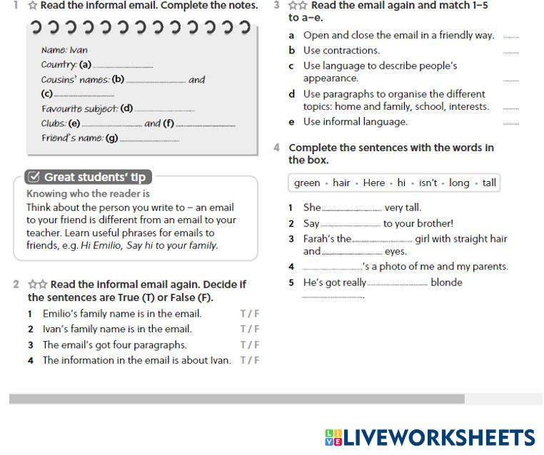 Gateway A1+ U2 … | Free Interactive Worksheets | 7445157