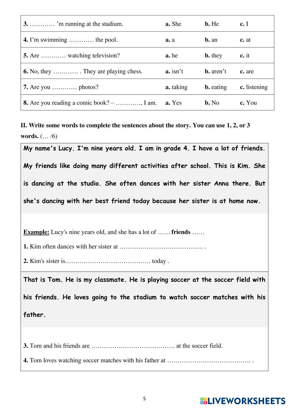 Grade 4 - Pract… | Free Interactive Worksheets | 7445790