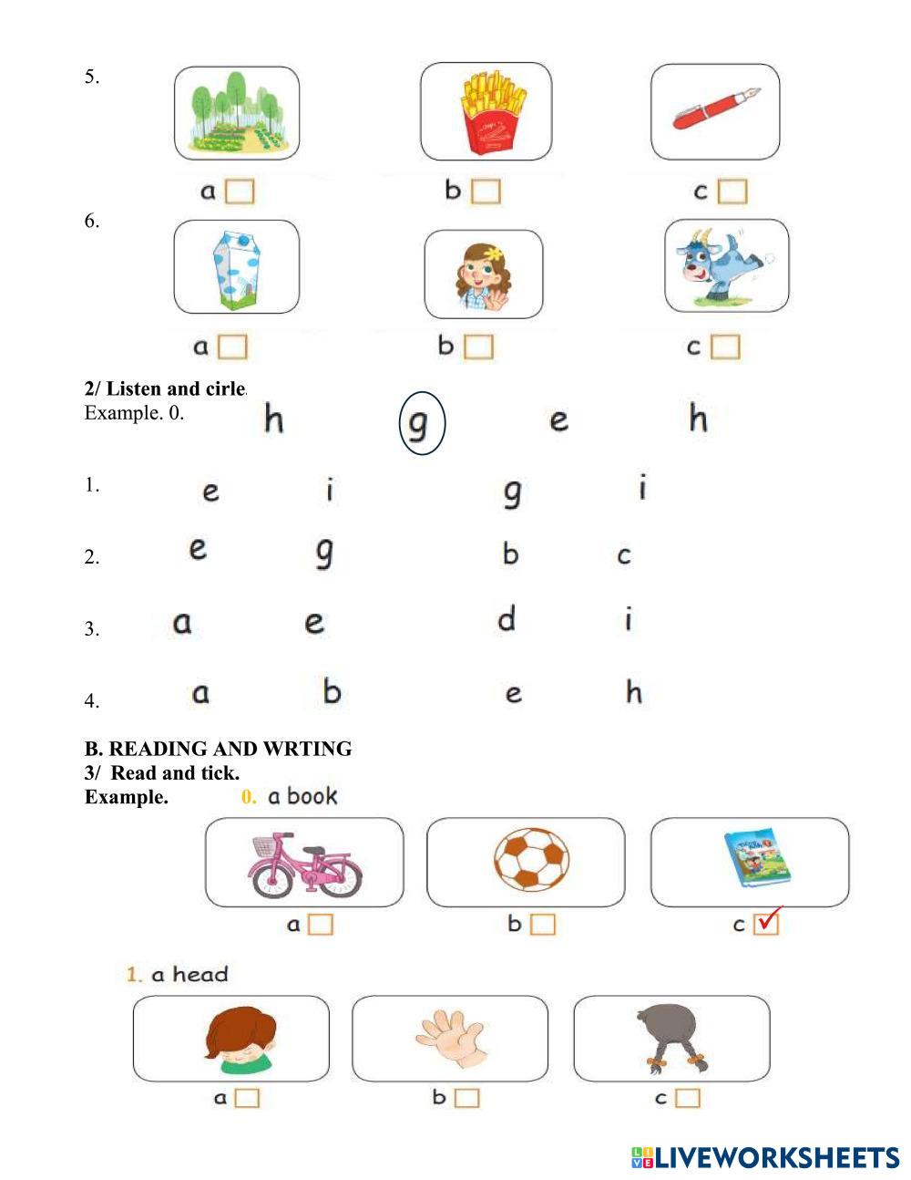 ON THI TIENG ANH 1 CHKI 2023 2024 | Live Worksheets