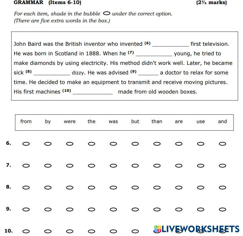 8A Grammar 2 | Live Worksheets