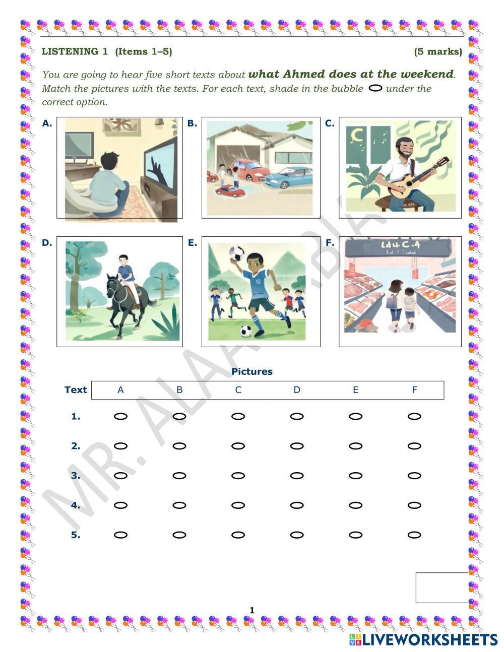 GRADE 6 MOCK EX… | Free Interactive Worksheets | 7450263