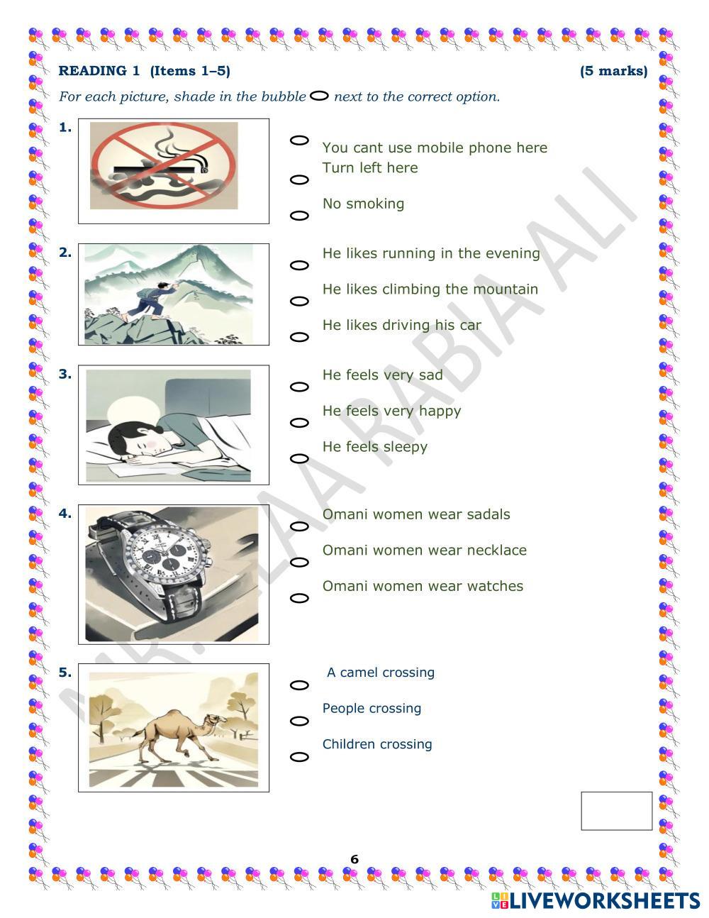 GRADE 6 MOCK EX… | Free Interactive Worksheets | 7450263