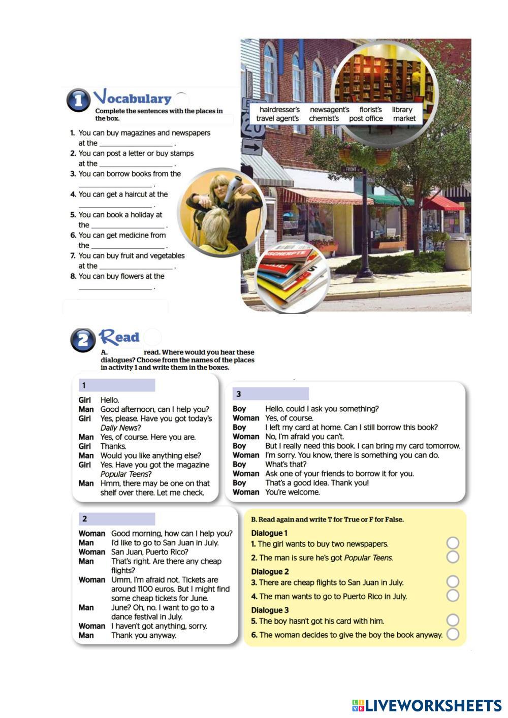 Places | Live Worksheets