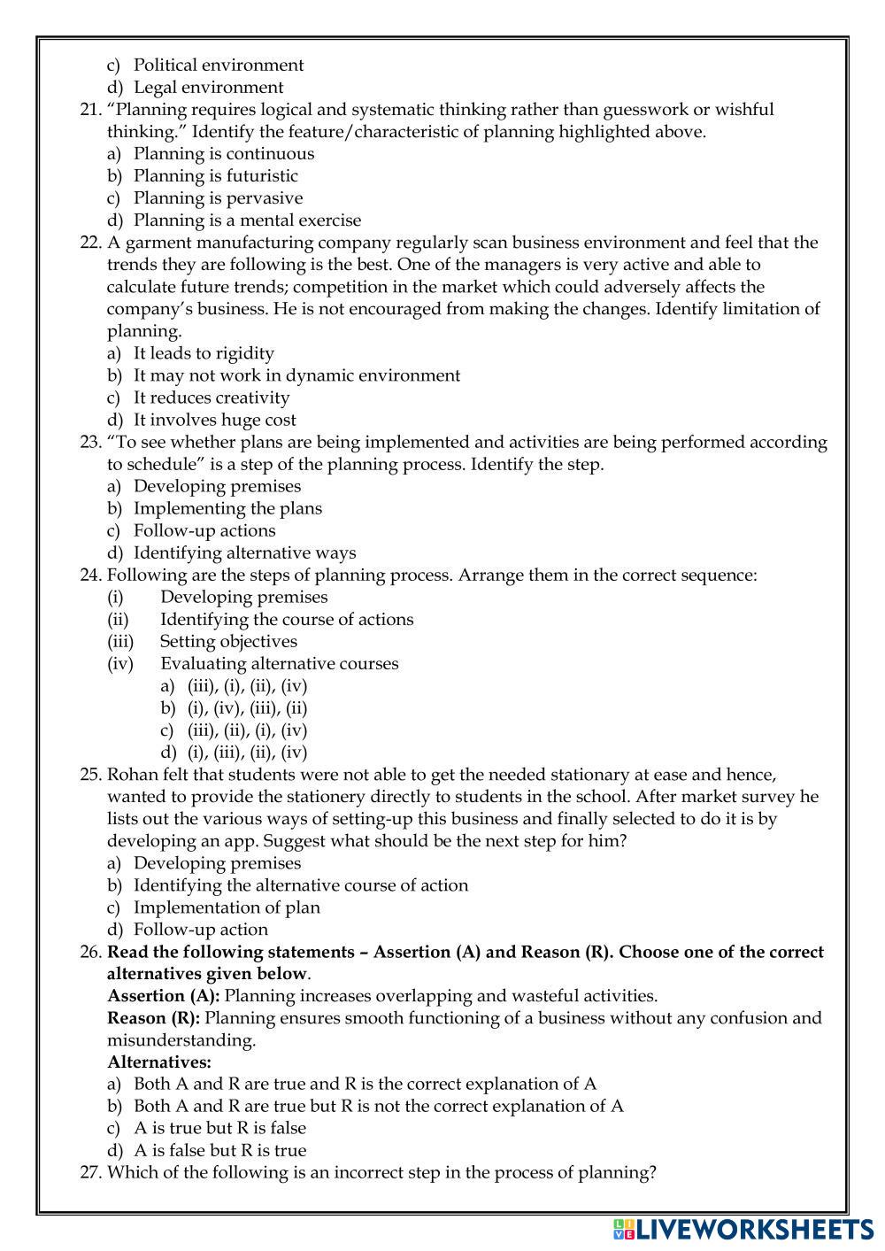 bst | Live Worksheets