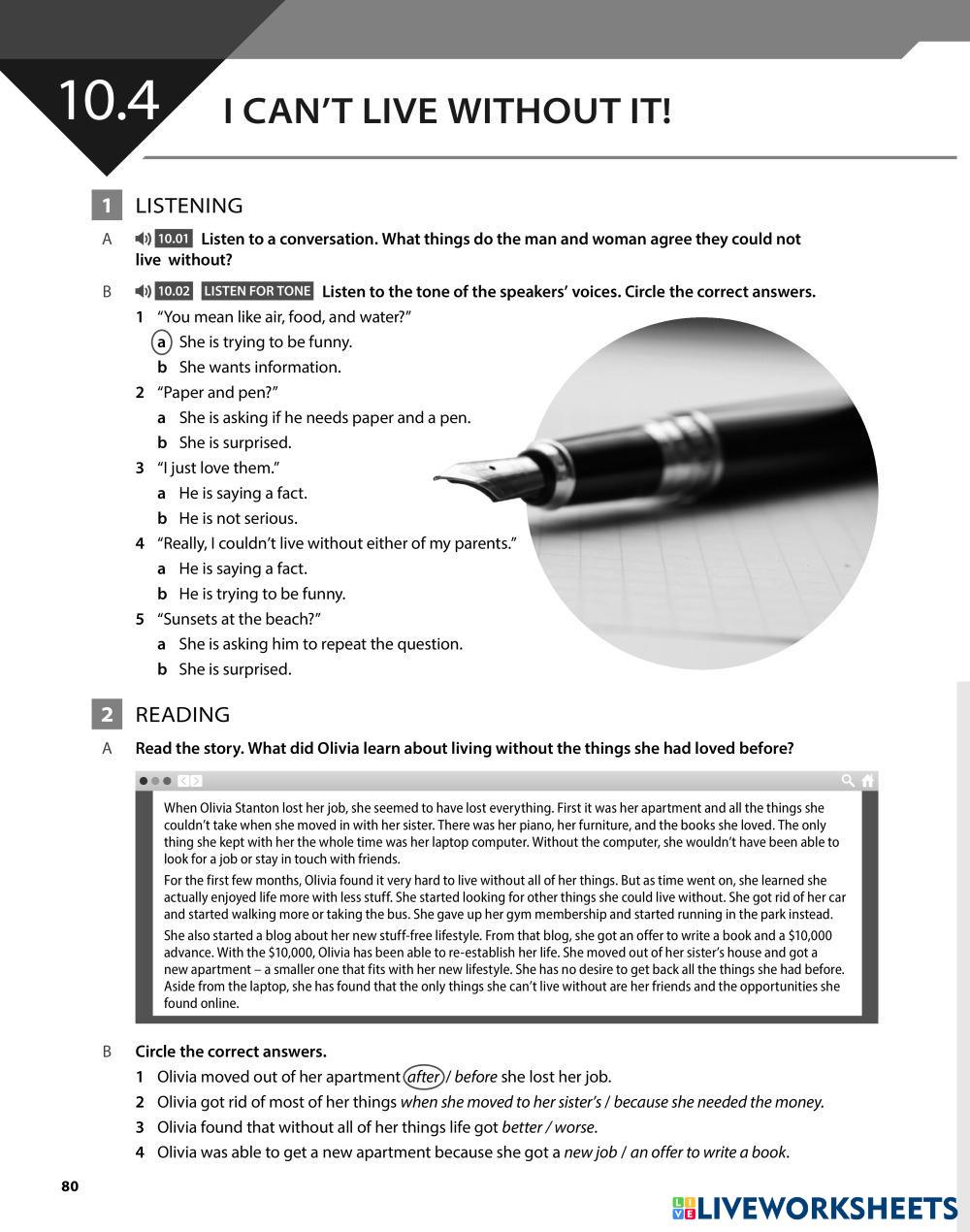 EV. 4 UNIT 10- D | Live Worksheets